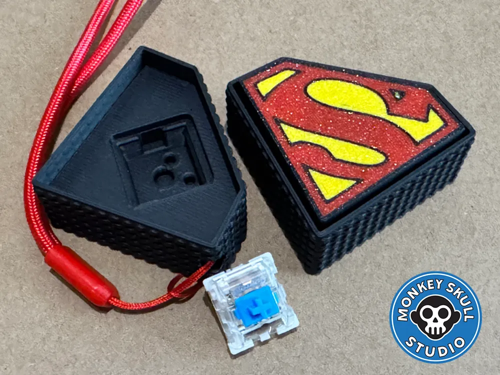 Superman Logo Mechanical Clicker - Fidget Toy - Free 3D Print Model ...