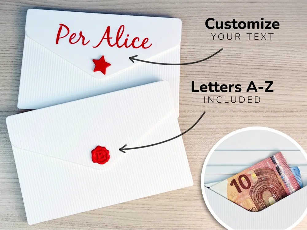Gift Envelope, for letters or money, CUSTOM TEXT! by Valeria Momo ...