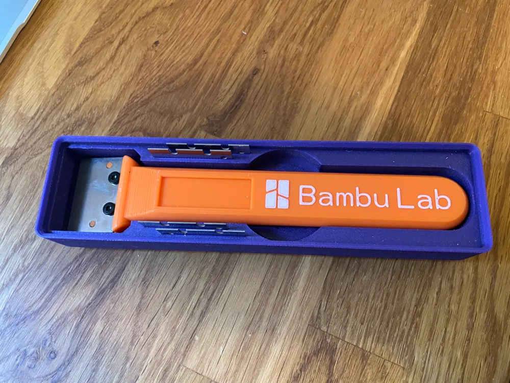 Gridfinity horizontal holder for Bambu lab scraper by skrivkunnig ...