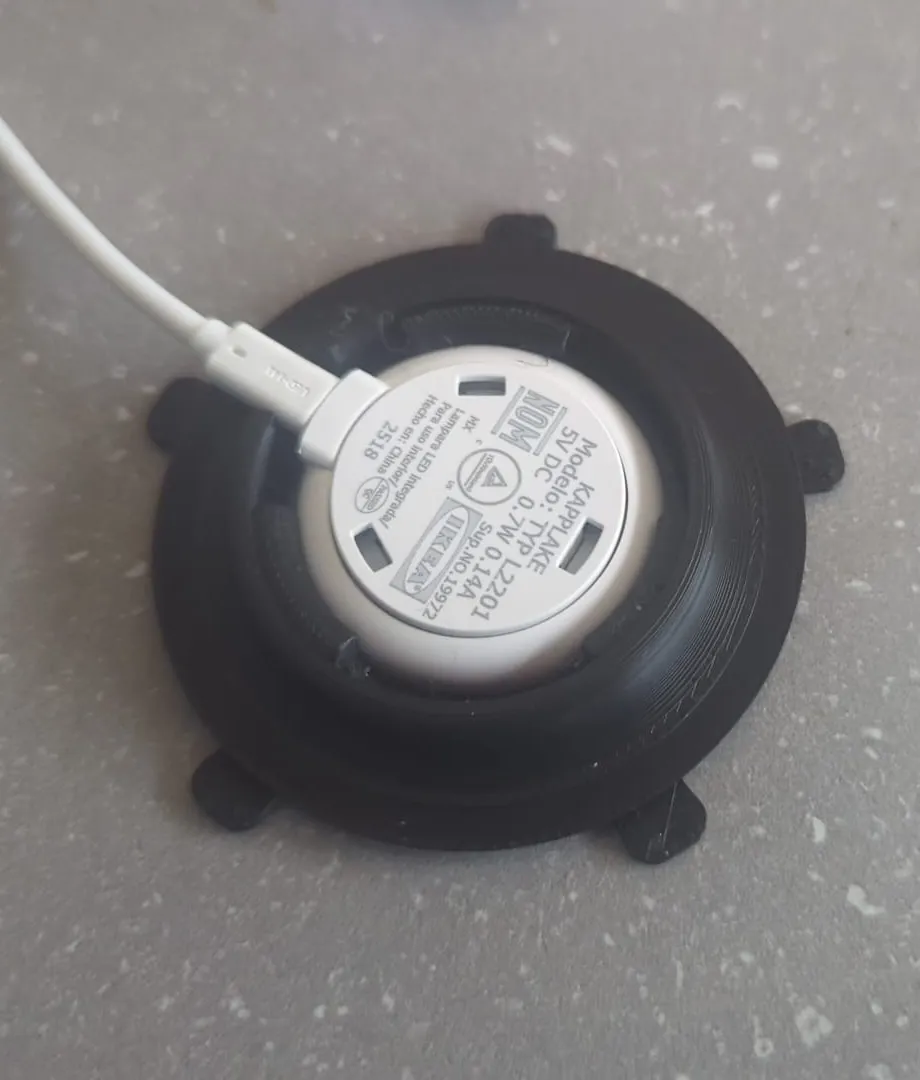 Moon Lamp Ikea KAPPLAKE adapter - Free 3D Print Model - MakerWorld