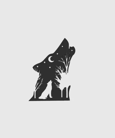 Howling Wolf by Wizard7741 - MakerWorld