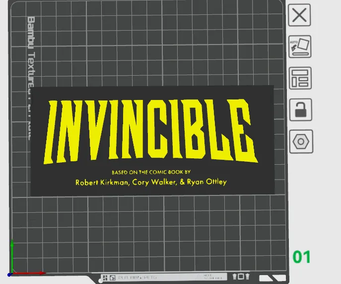 Invincible Title Card Sinister Mark by Gabryyyy - MakerWorld