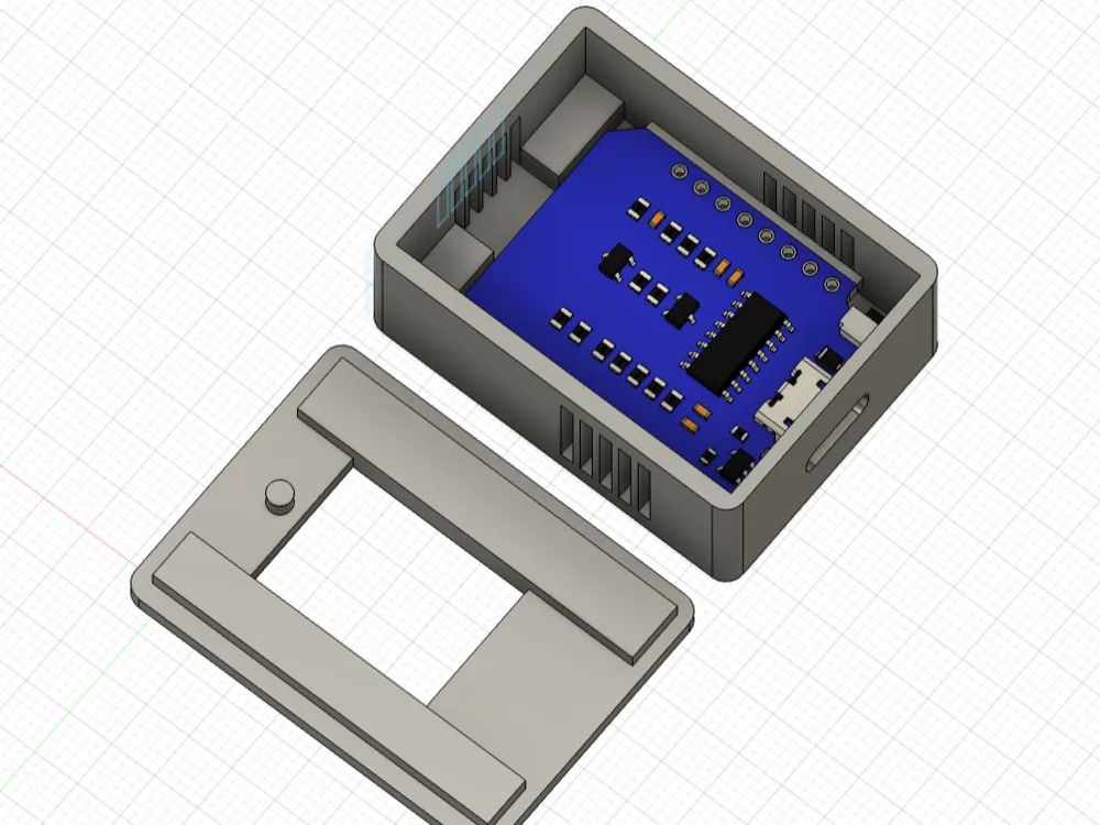 3D Printed Smart Home Sensor Enclosure ESP-12F + DHT22 by kuastih ...