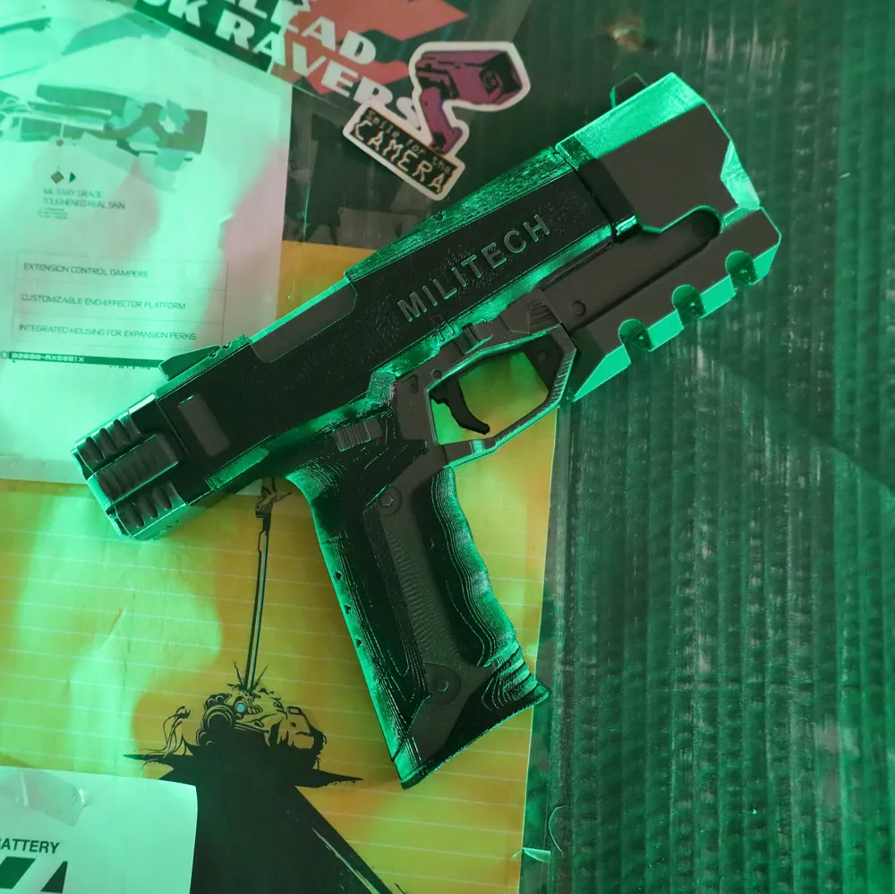 Cyberpunk 2077 GUN Replica Weapon by drakeforge3d - MakerWorld