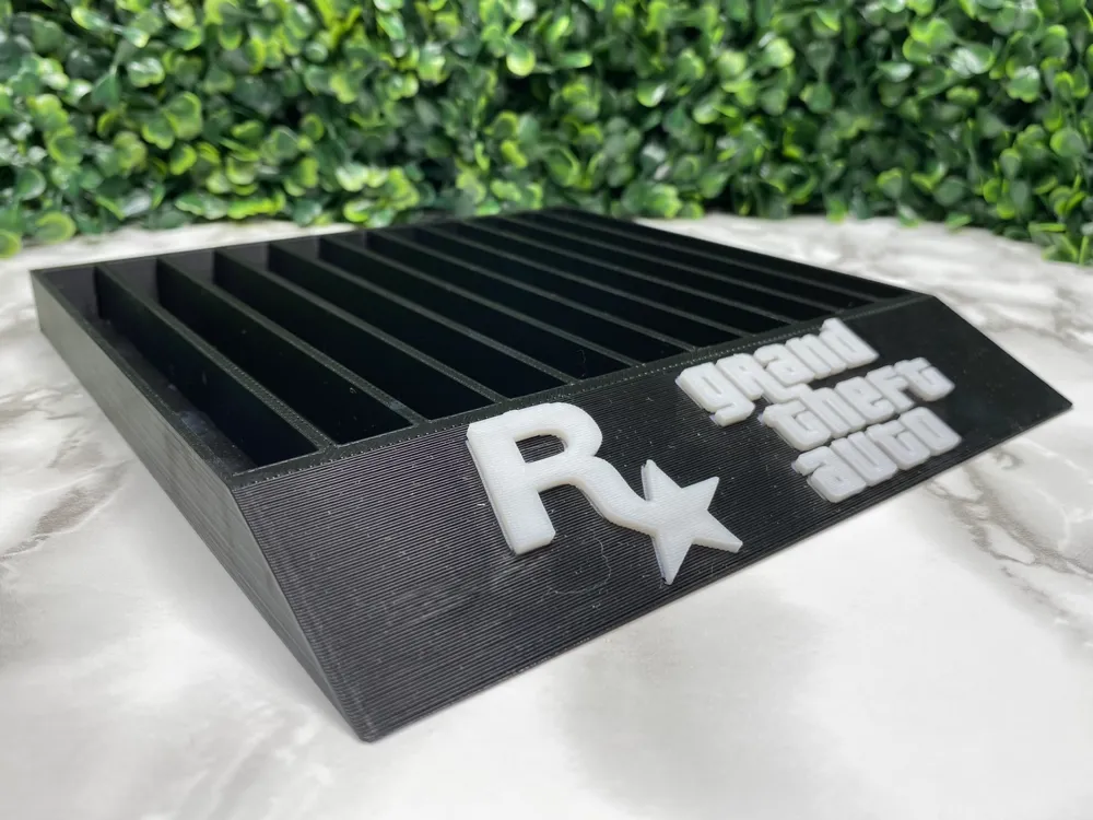 PlayStation GTA Game Holder Stand Display by 3dprintsssss - MakerWorld