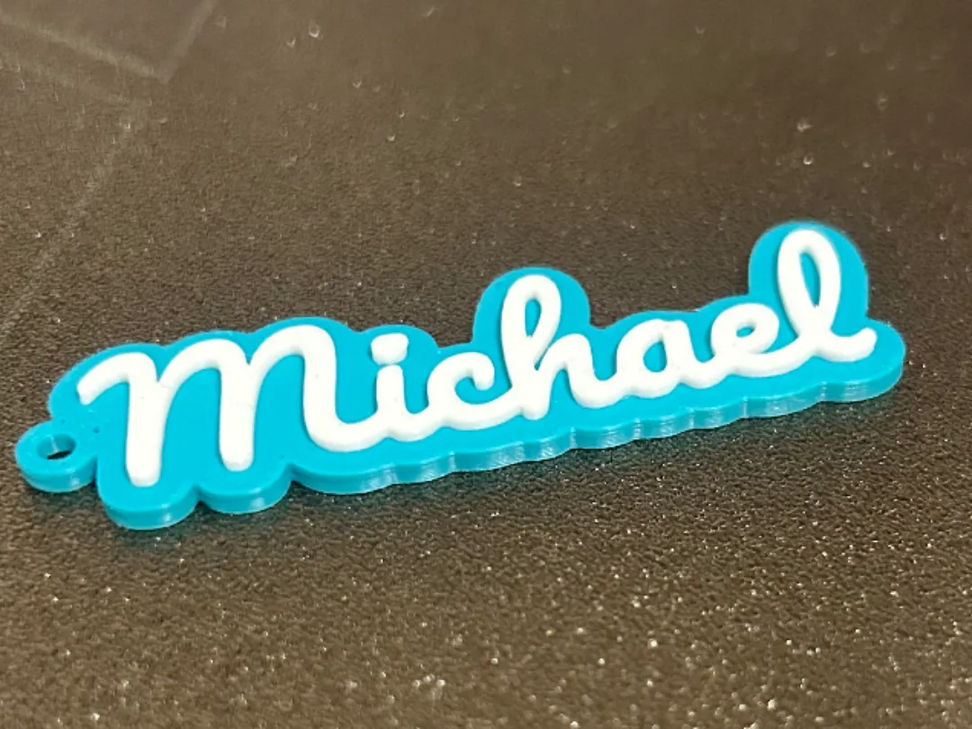 Michael 3d printed name keychain personalized by CANALINO MakerWorld ...