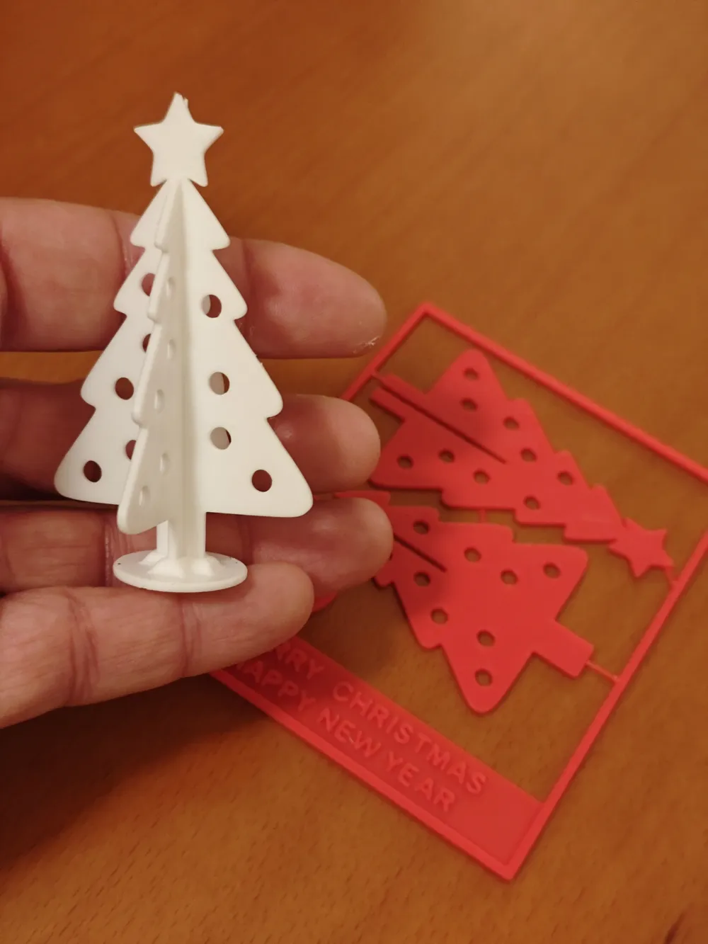 Mini Christmas Tree Assembly Kit Custom Text - Free 3D Print Model ...