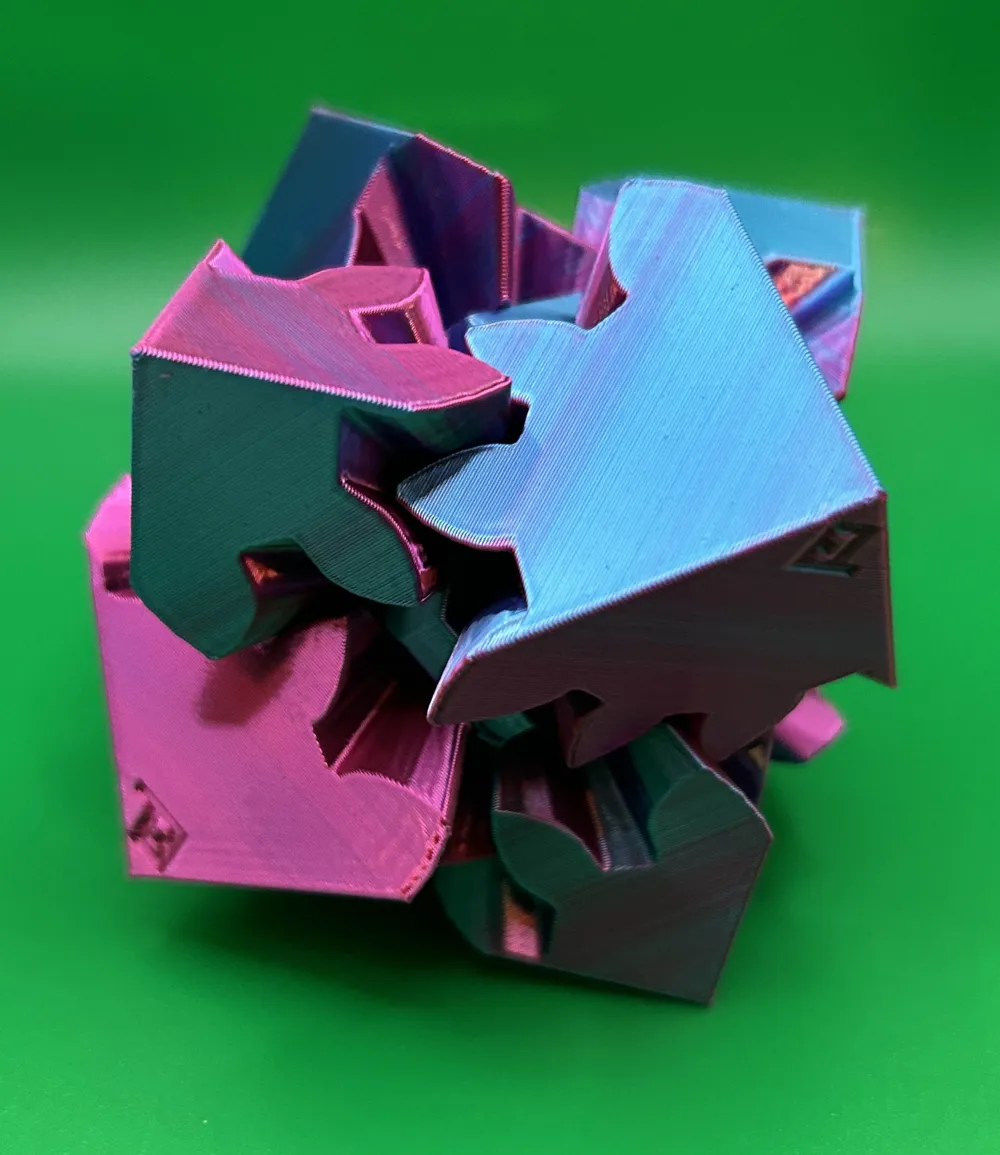 Gear Cube Fidget (No Screws) by Sam3DBox - MakerWorld