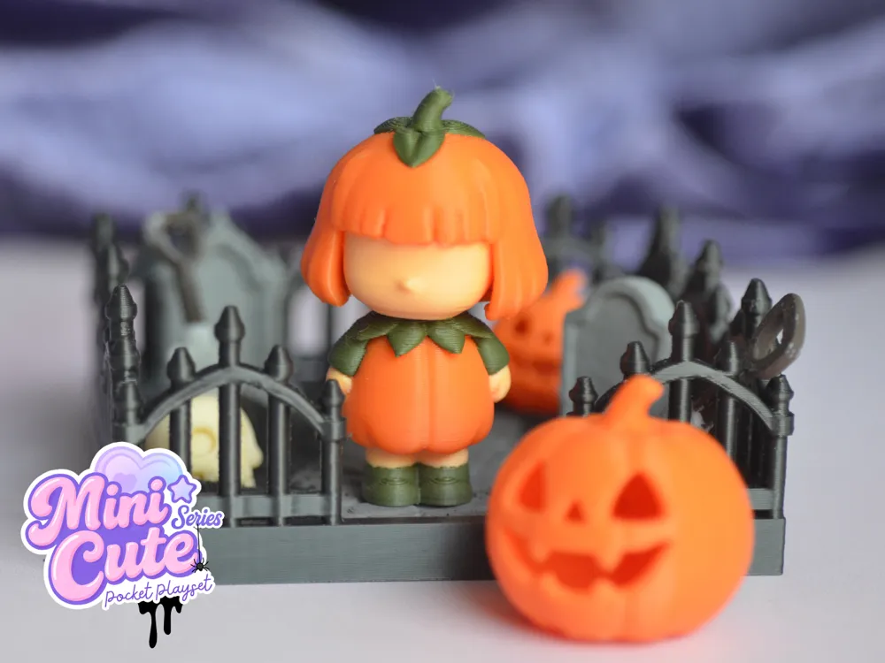 Haunted Corner #4 - Pumpkin Graveyard - Free 3D Print Model - MakerWorld