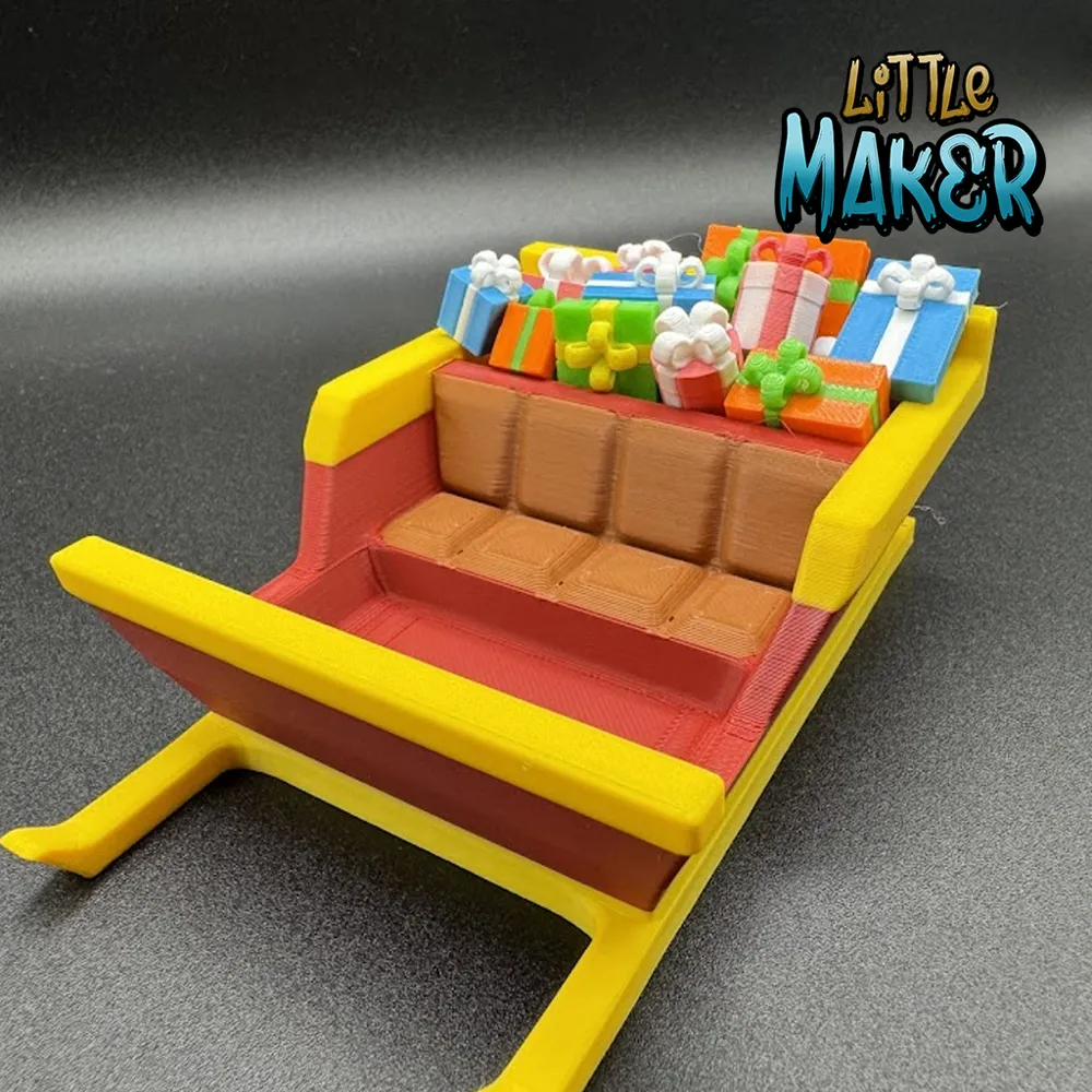 Santa Claus sleigh by Little Maker - MakerWorld