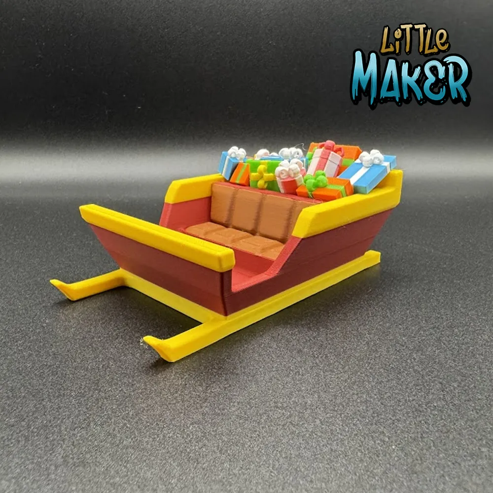 Santa Claus sleigh by Little Maker - MakerWorld
