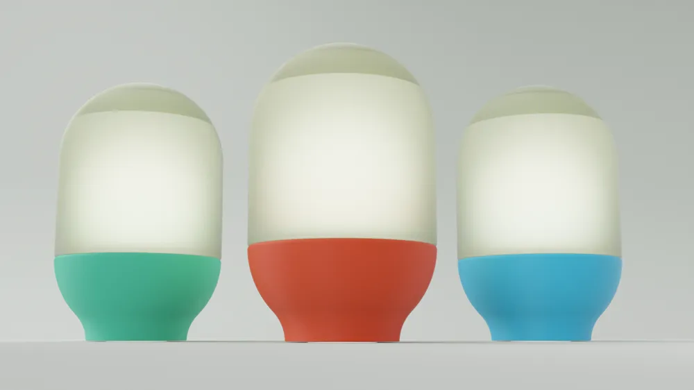 Small Lamp. Easy to Print Modern Lamp - Free 3D Print Model - MakerWorld