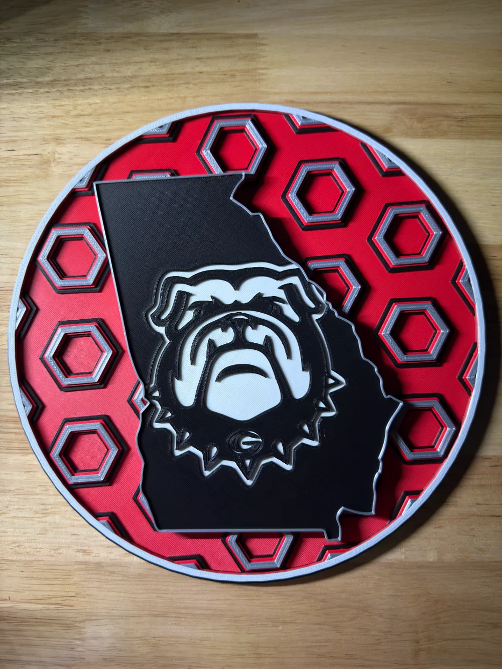 Georgia Bulldogs Alternate Dimensional Mosiac by SLICEDprints ...