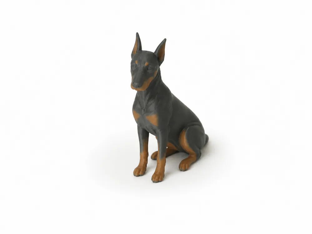Tiny Doberman - Mini Animals Series - Free 3D Print Model - MakerWorld