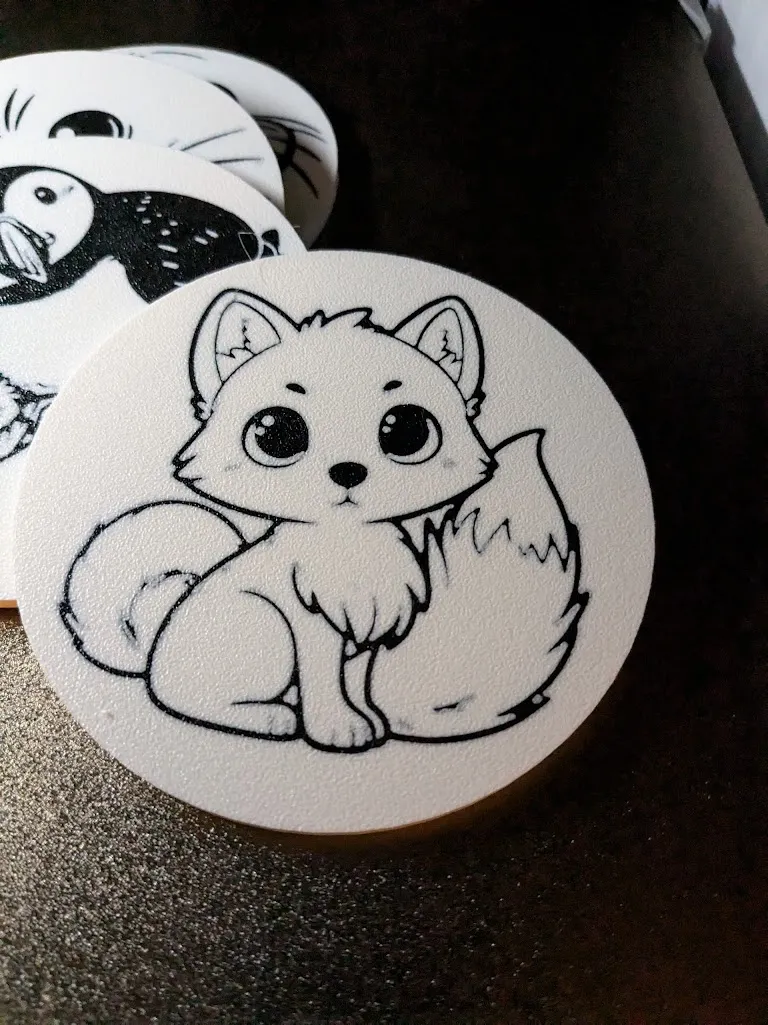 Cute Baby Arctic Animal Coaster Set (Four Designs) by Tacitus Kilgore ...