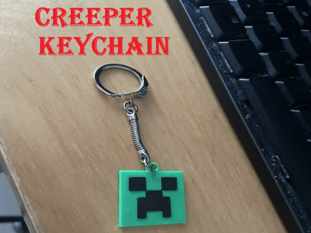 Creeper Keychain by x MakerWorld: Download Free 3D Models