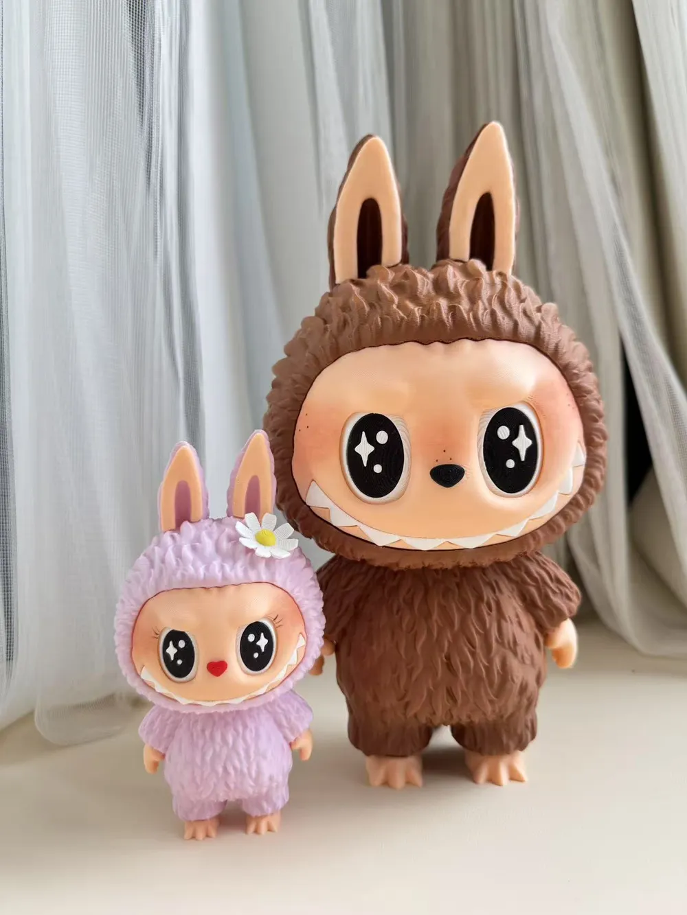 Mokoko Flower + Heart Nose labubu series - Free 3D Print Model - MakerWorld