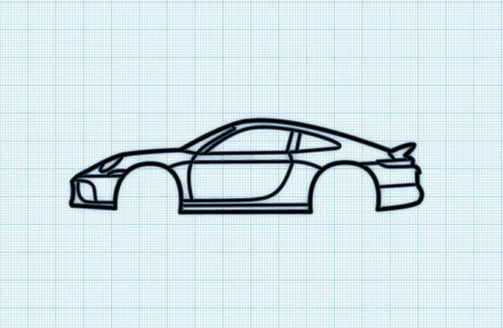 Porsche 911 Silhouette by janekspalek - MakerWorld