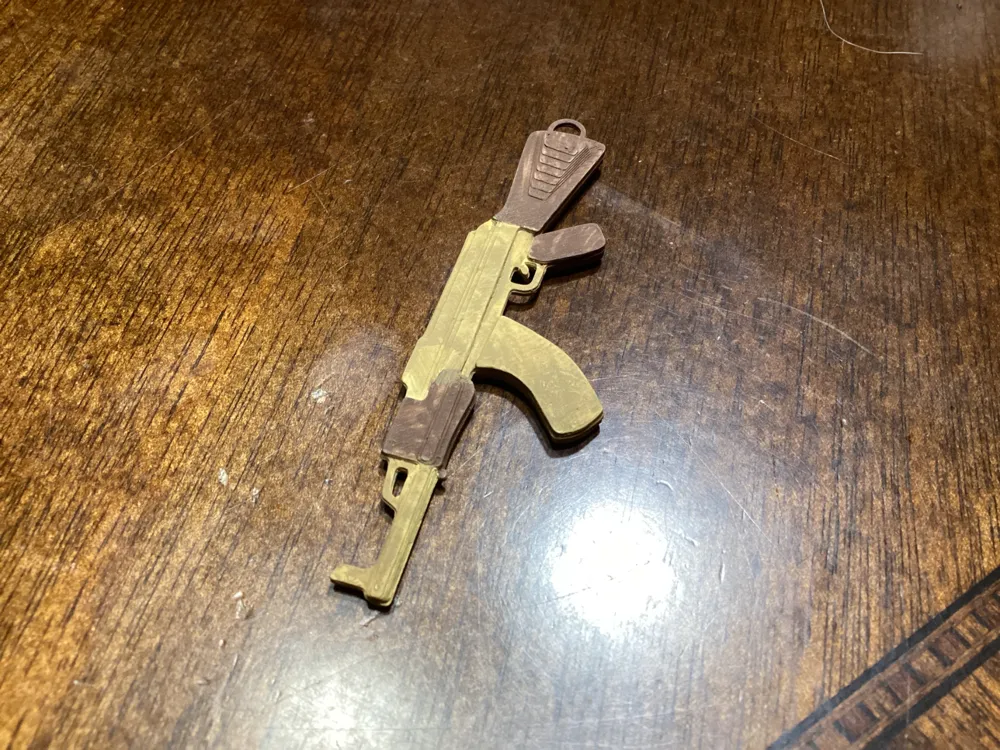 AK-47 keychain by userwatermelon MakerWorld: Download Free 3D Models