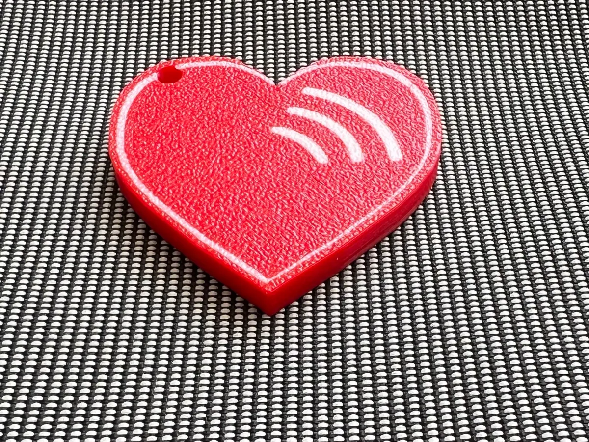 Heart trinket NFT tag ready, super easy print - Free 3D Print Model ...