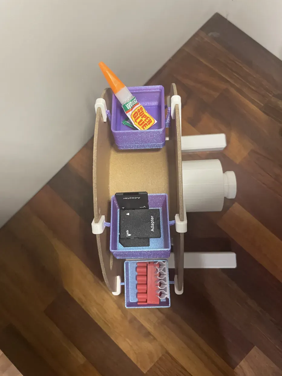 Spool Ferris Wheel Organizer (With Gridfinity) by Kingcornholio ...