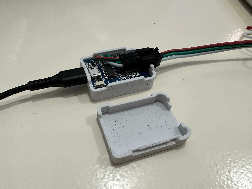 Wemos D1 mini + LED Strip Case by Bas van der Ploeg - MakerWorld