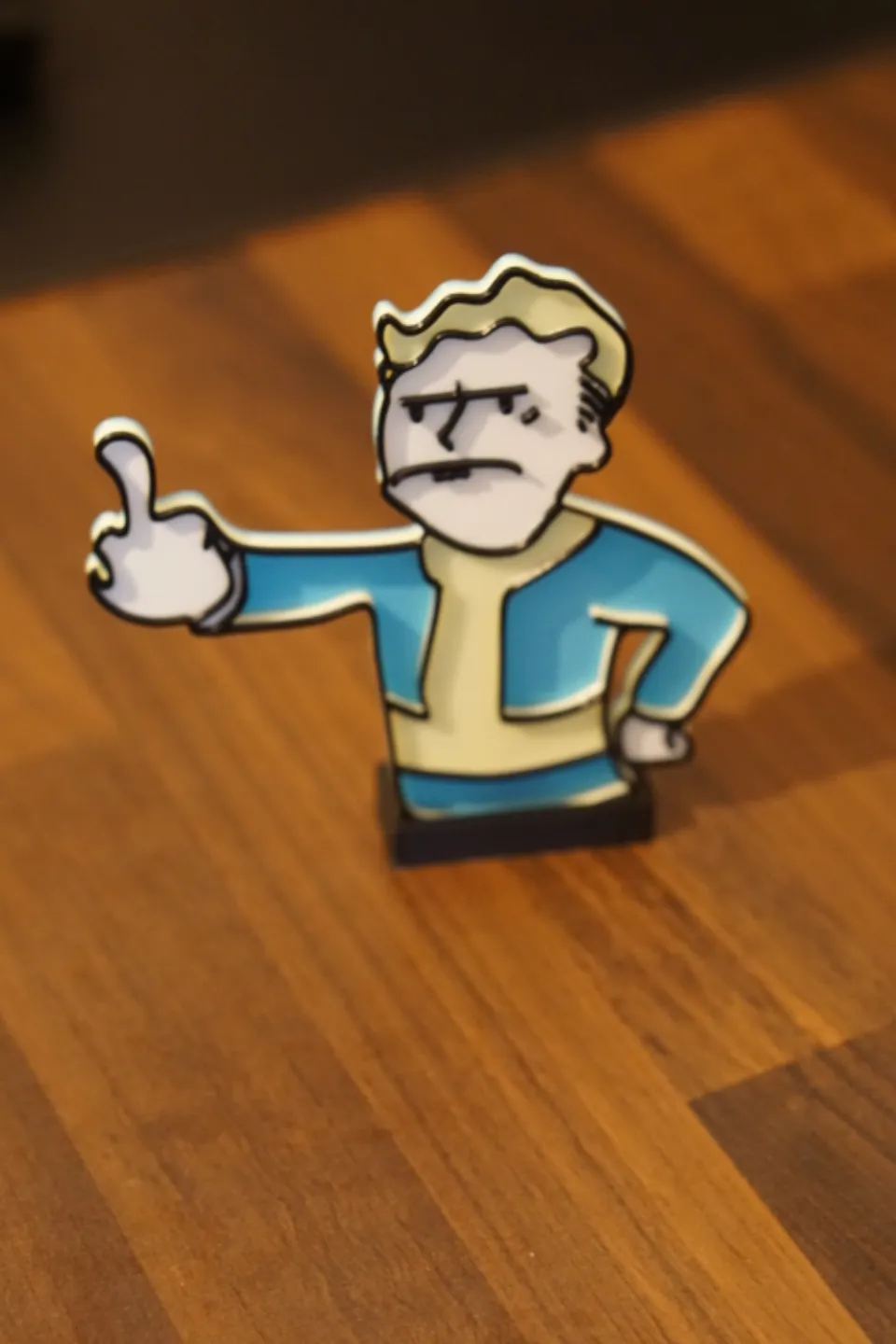 Vault Boy Middle Finger with Stand - Fallout by DesignerToast - MakerWorld