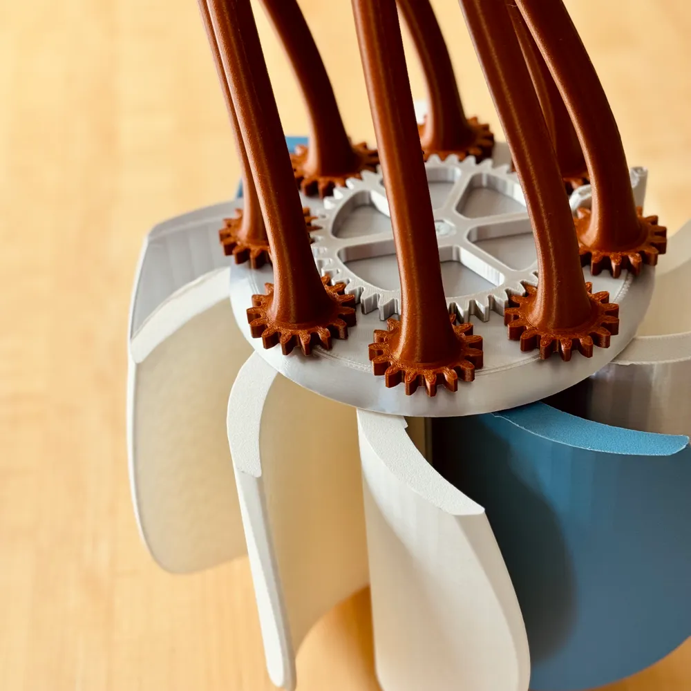 Dancing Jellyfish Kinetic Sculpture by DKprints - MakerWorld