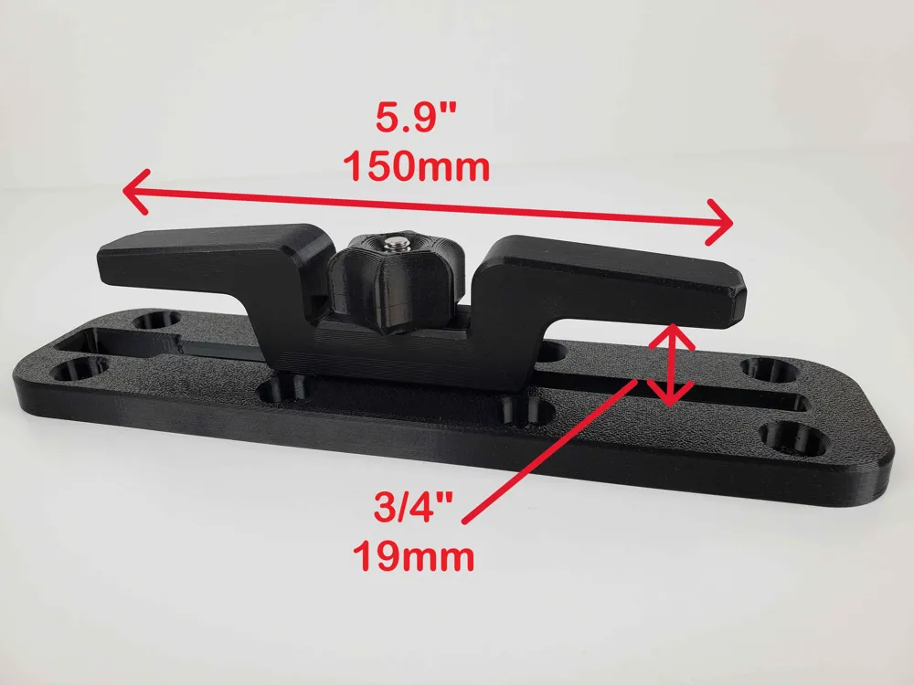 Line Cleat for Kayak Track Mount - Free 3D Print Model - MakerWorld