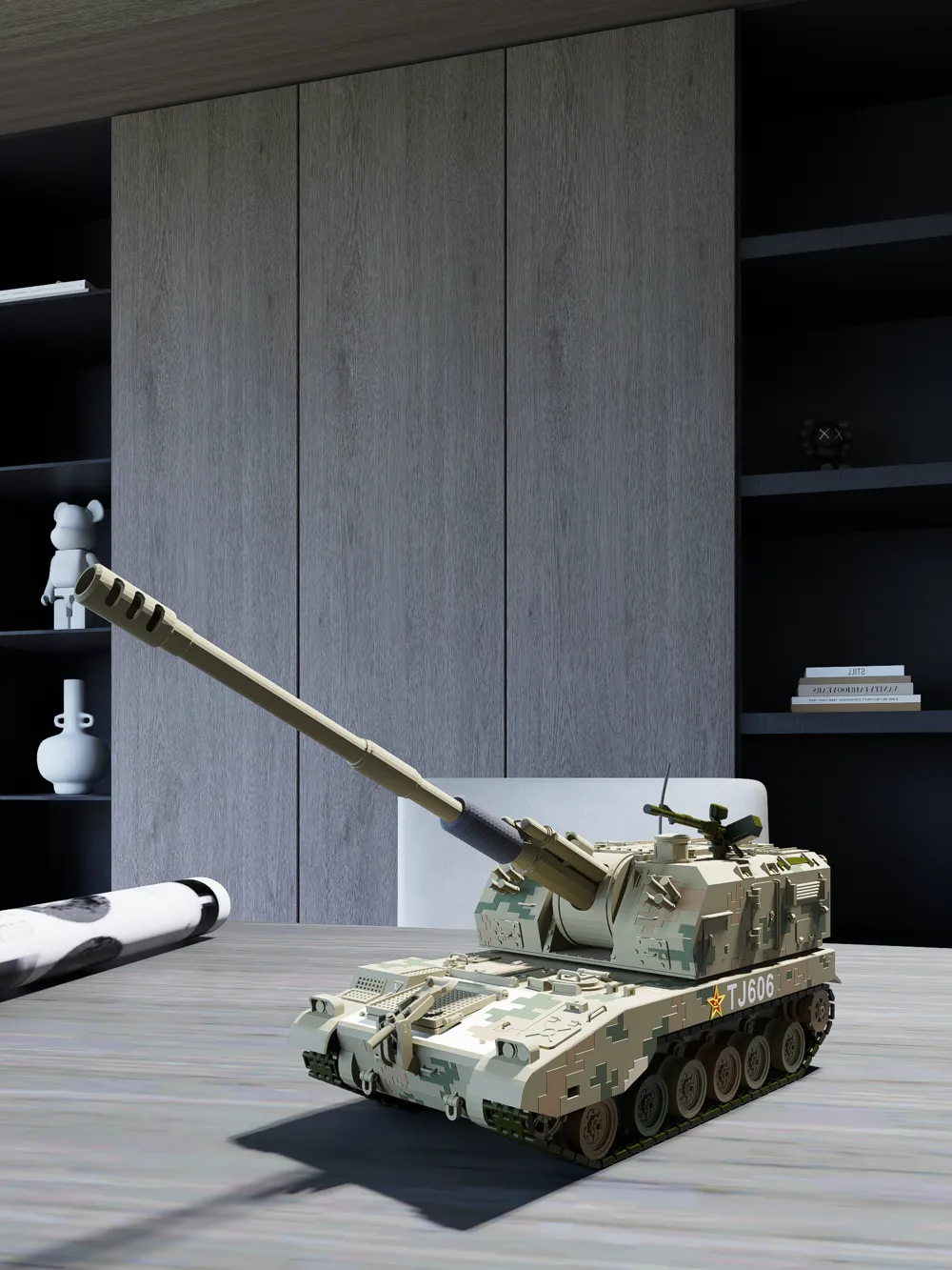 PLZ-05A 155 self-propelled howitzer - Free 3D Print Model - MakerWorld