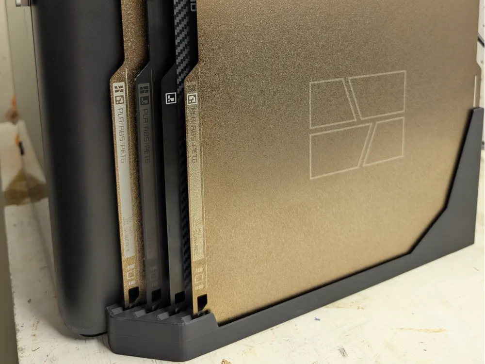 Low-Profile Build Plate Rack V2 - Free 3D Print Model - MakerWorld