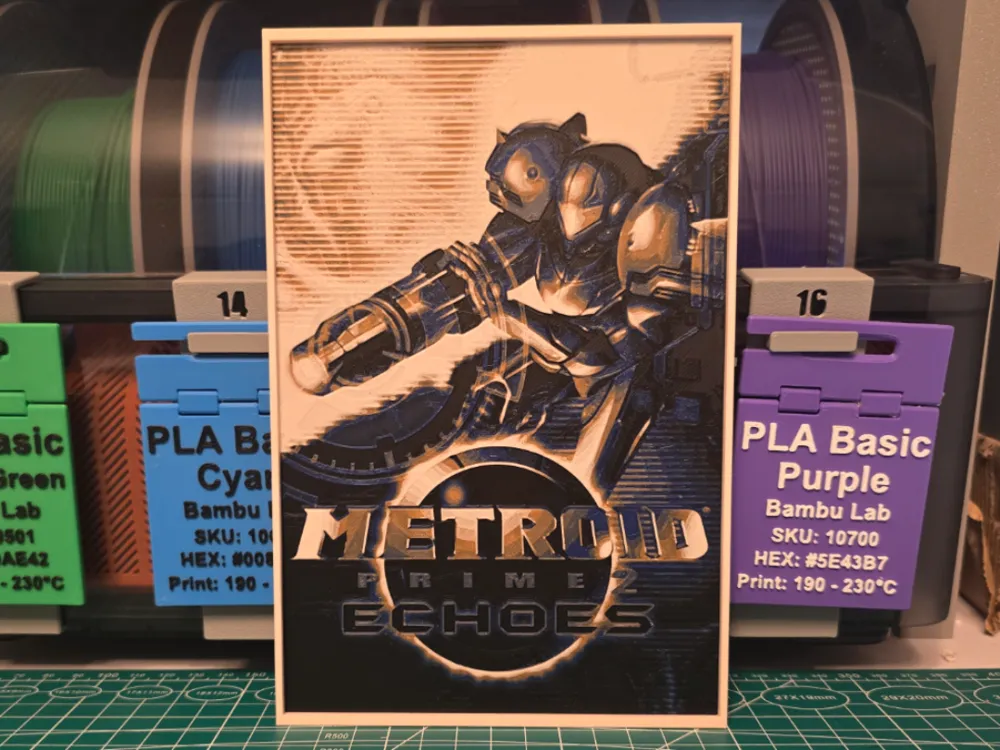 Metroid Prime 2: Echoes Poster - Hueforge Art by Lumpy3D MakerWorld ...