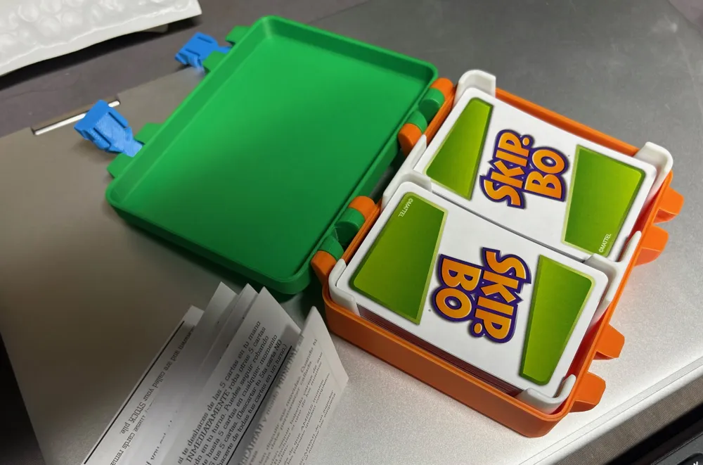 Skip Bo Card Box - SnapLock for A1 - Free 3D Print Model - MakerWorld