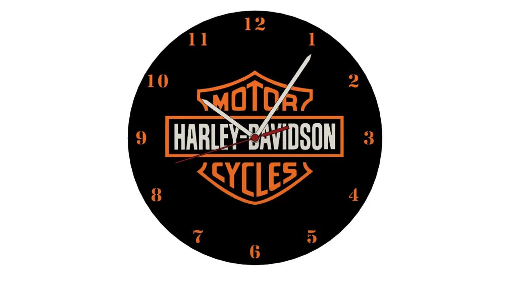 Harley Davidson Logo Clock by Scubafan - MakerWorld