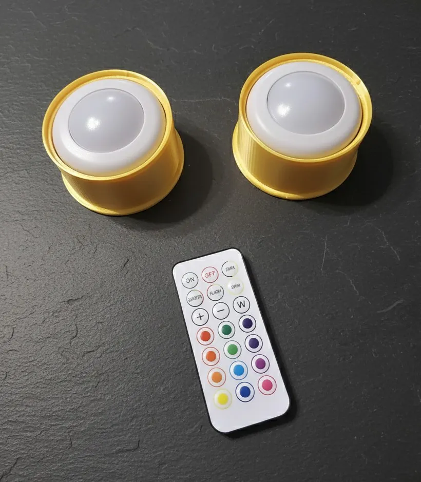 Bullet Lights (for KC007 Puck Lights) - Free 3D Print Model - MakerWorld