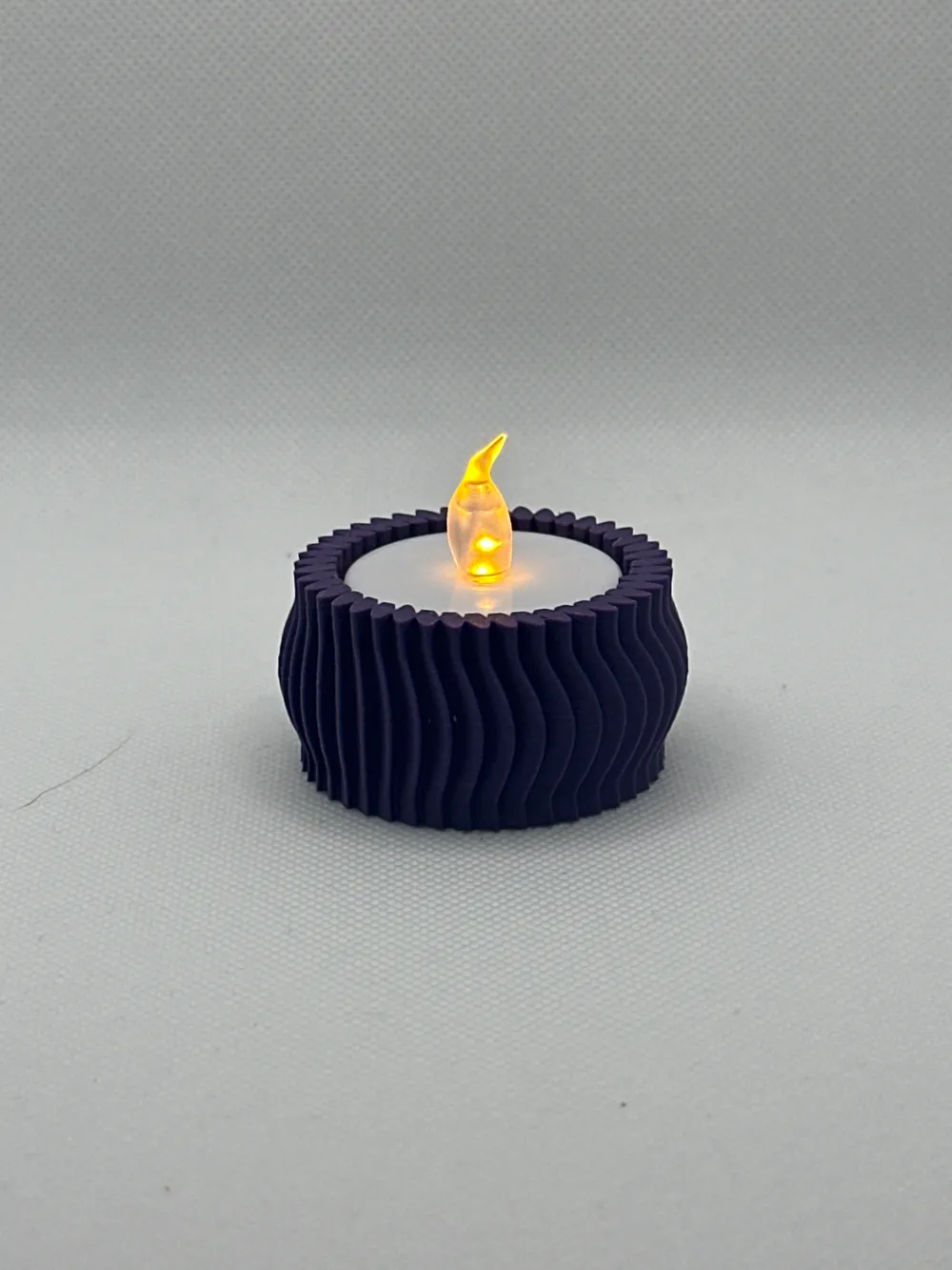 Modern Tealight Holder Minimalist LED candle Stand by Abstractia Design ...
