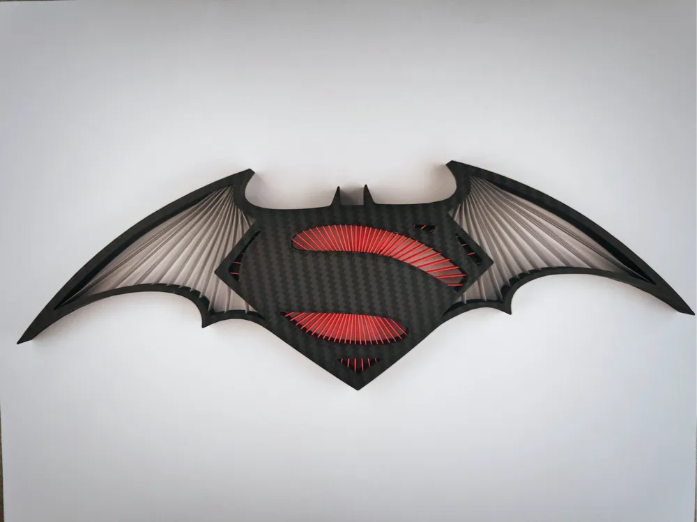 Batman Vs Superman String Art by Maverick - MakerWorld