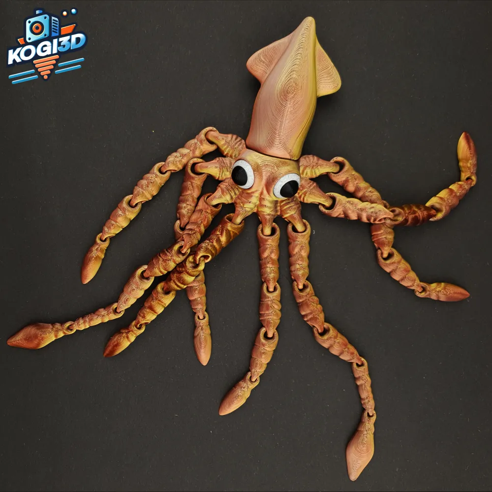 Articulated Squid Model by KOGI3D MakerWorld: Download Free 3D Models