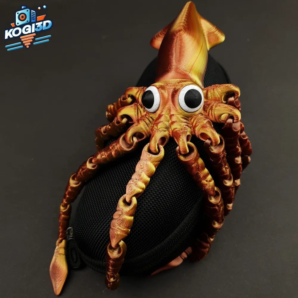Articulated Squid Model - Free 3D Print Model - MakerWorld
