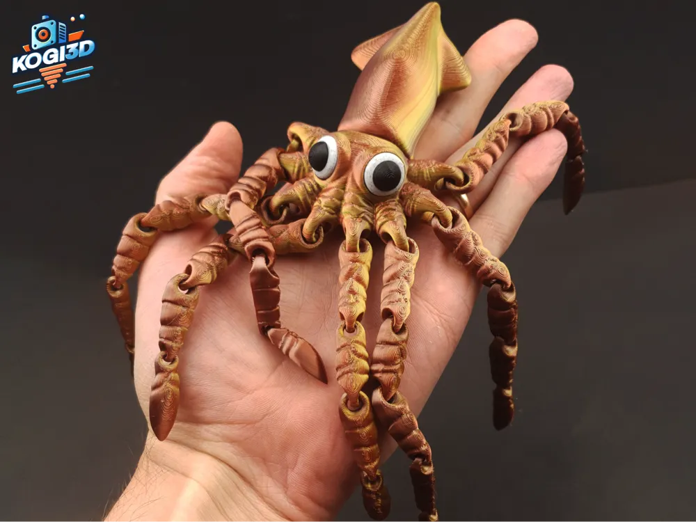 Articulated Squid Model by KOGI3D MakerWorld: Download Free 3D Models