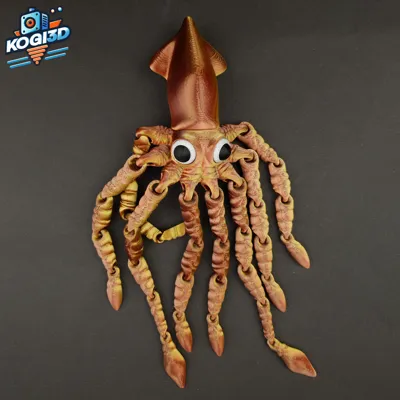 Articulated Squid Model by KOGI3D MakerWorld: Download Free 3D Models