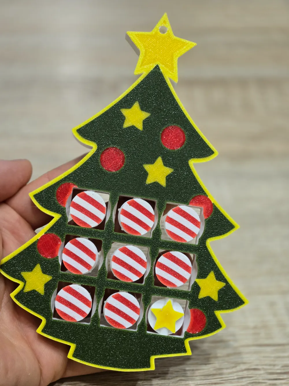 Christmas tree tic tac toe by 3Dcrabi MakerWorld: Download Free 3D Models