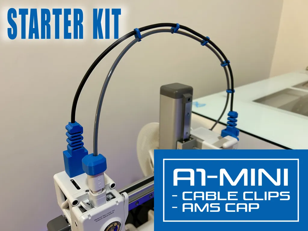 A1 Mini Tube Clips and AMS Cover Starter Kit by user_1147563481 ...