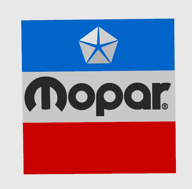 Mopar Logo (1972-1984) Poster for Garage wall by Frembo - MakerWorld