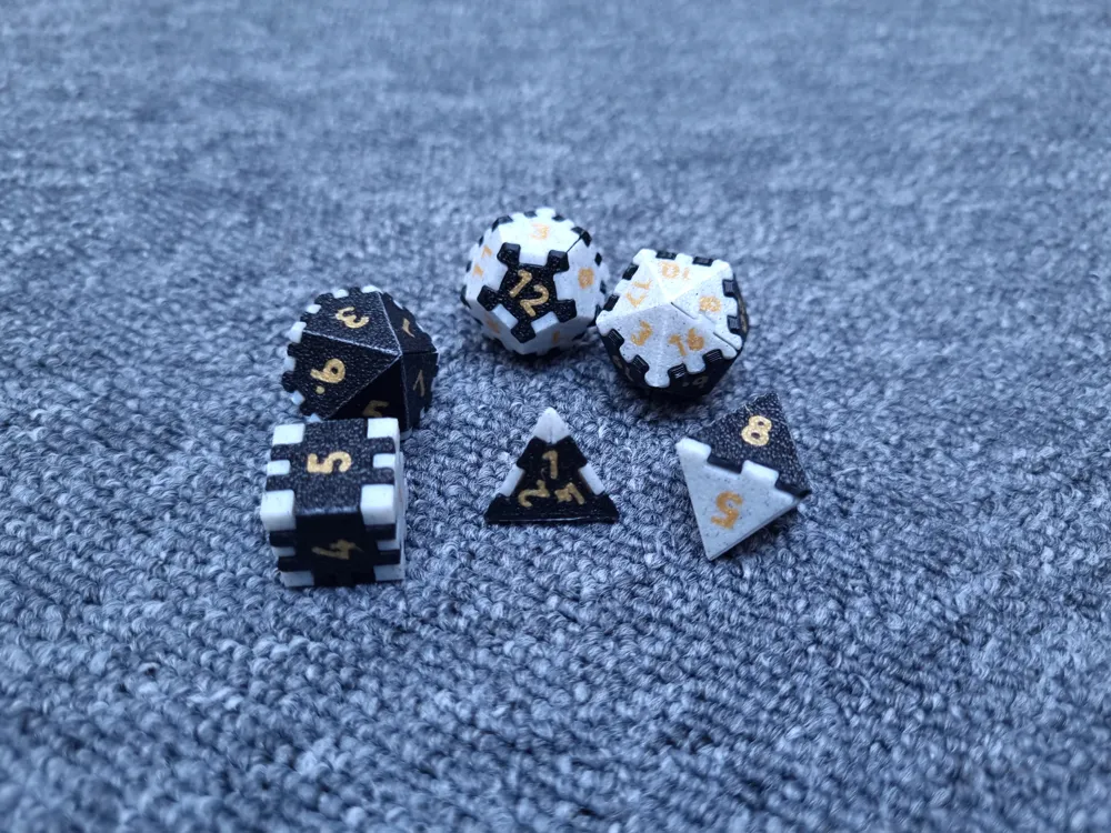 Full Dice Set Kitcard V1 - Free 3D Print Model - MakerWorld