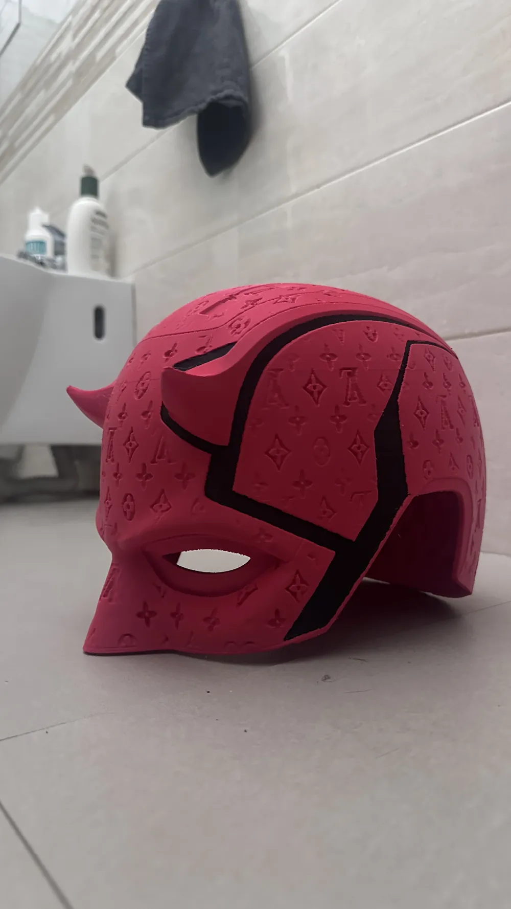 Daredevil mask Louis vuitton texture Remixed by Tala16 MakerWorld: Download Free 3D Models