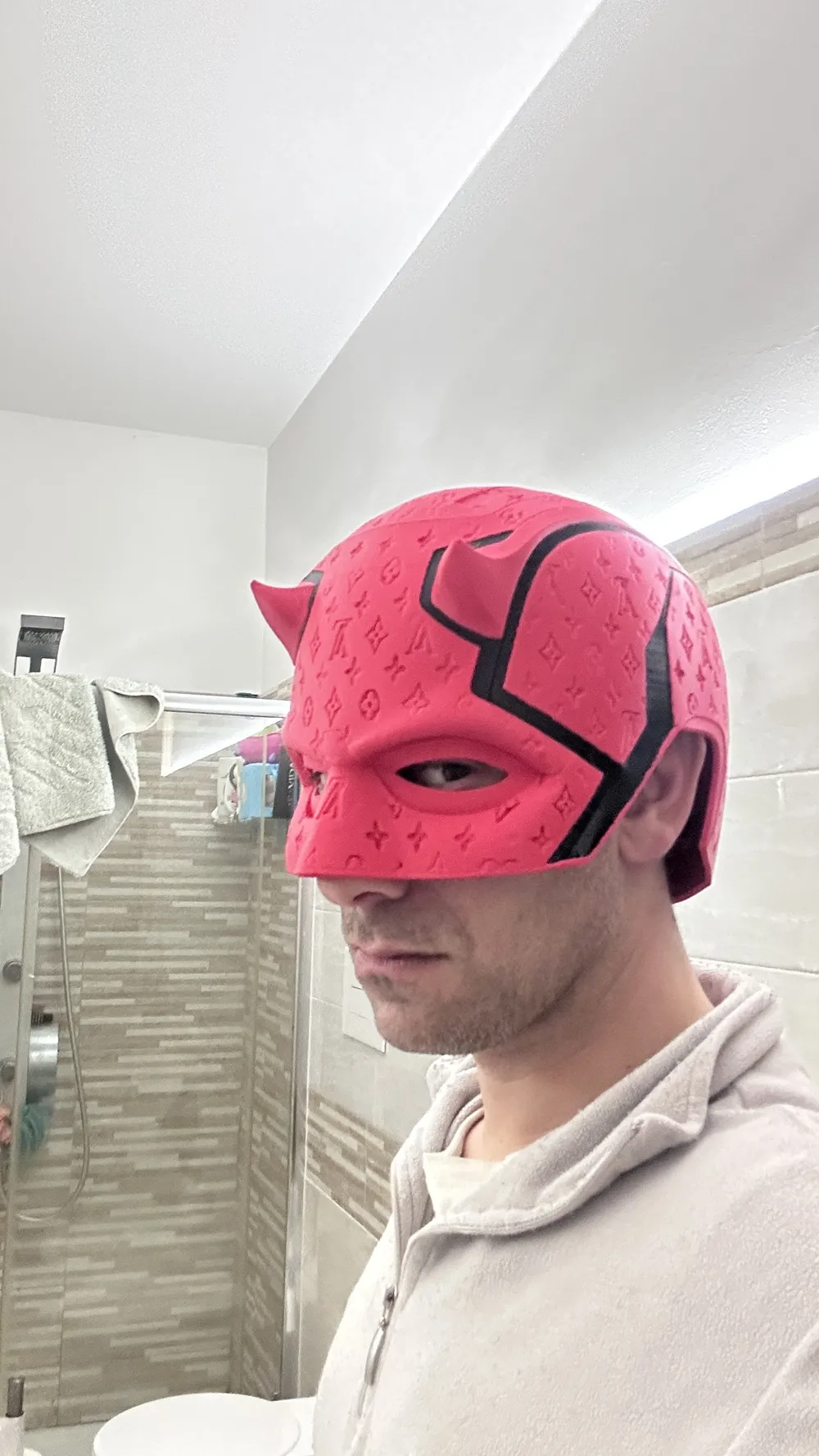 Daredevil mask Louis vuitton texture Remixed by Tala16 MakerWorld: Download Free 3D Models