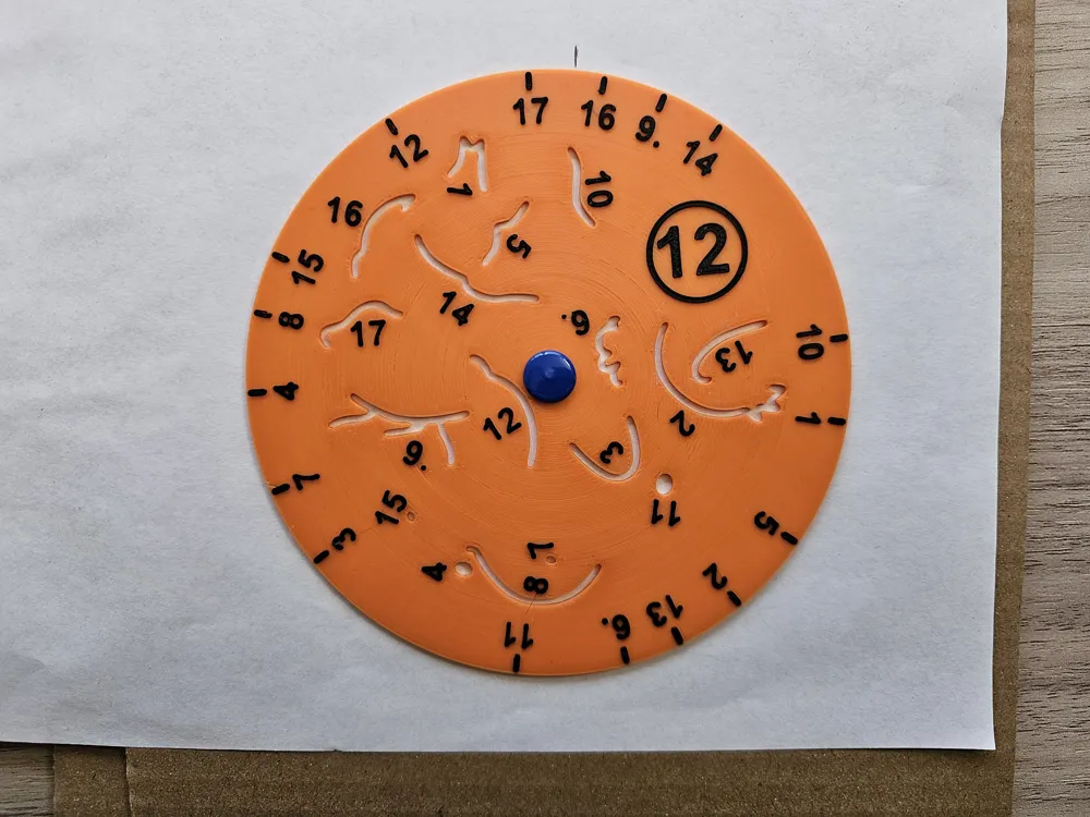 Rotary Drawing Stencil - Twist Art 12 by THIMM1 - MakerWorld