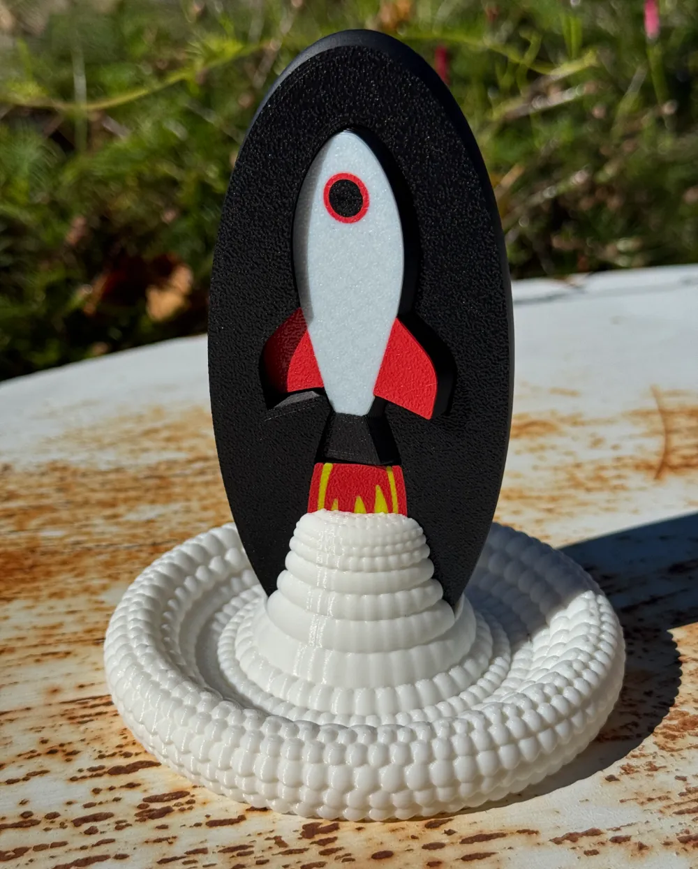 Spinning Rocket with Display Stand by OUAeroEngr - MakerWorld