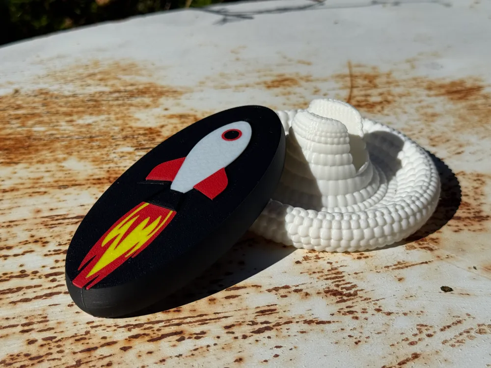 Spinning Rocket with Display Stand by OUAeroEngr - MakerWorld